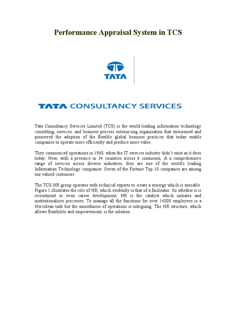 Performance Appraisal in TCS | PDF | Performance Appraisal | Accountability