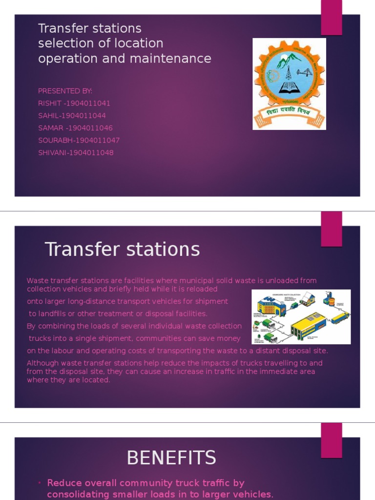Transfer Stations | PDF | Waste Management | Waste