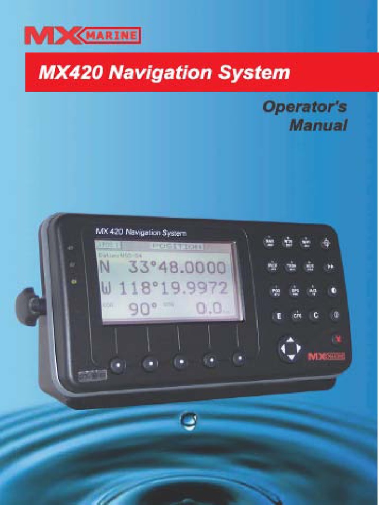 MX420 Operator Manual | PDF
