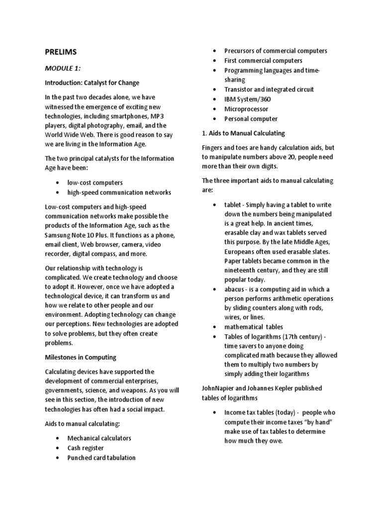 Introduction To Technology, Philosophy | PDF | Graphical User ...