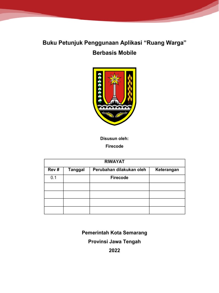 Buku Petunjuk Penggunaan Aplikasi Ruang Warga | PDF