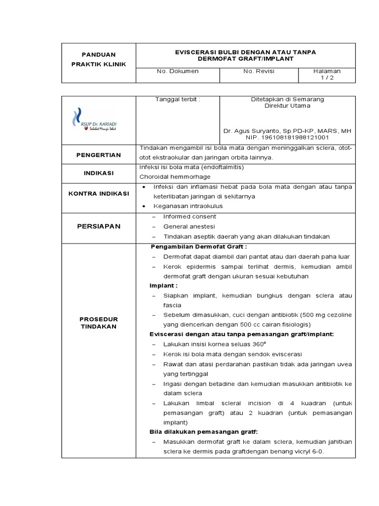 TTR & Iim - PPK Eviscerasi DFG | PDF