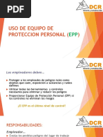 Triptico Uso de Epp | PDF | Guante | Contaminación
