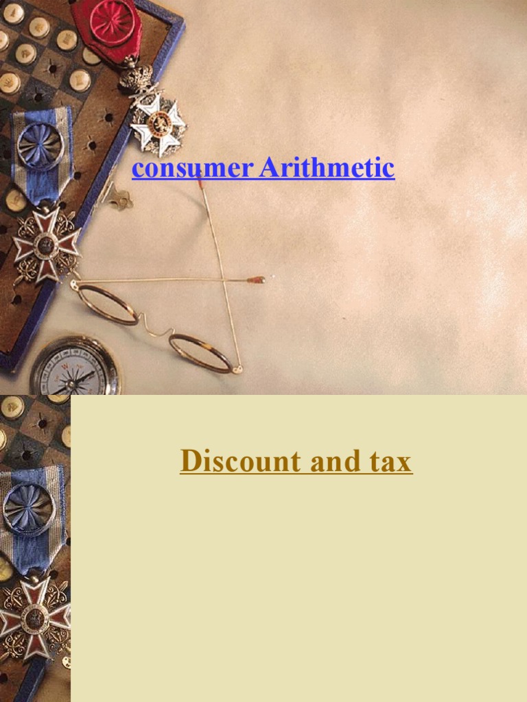 Consumer Arithmetic | PDF | Interest | Overtime
