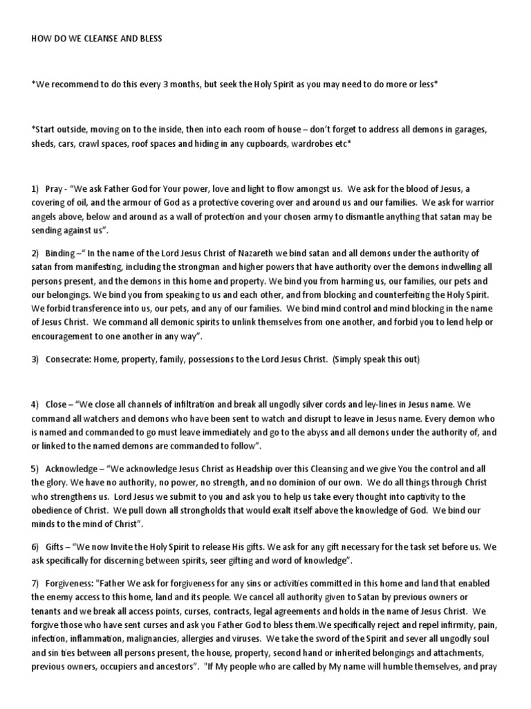 Spiritual House Cleaning | PDF | Jesus | Demons