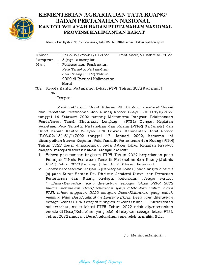 Pembuatan PTPR | PDF