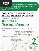 NCM 110 - Nursing Informatics (Lec & Lab) | PDF | Evidence Based ...