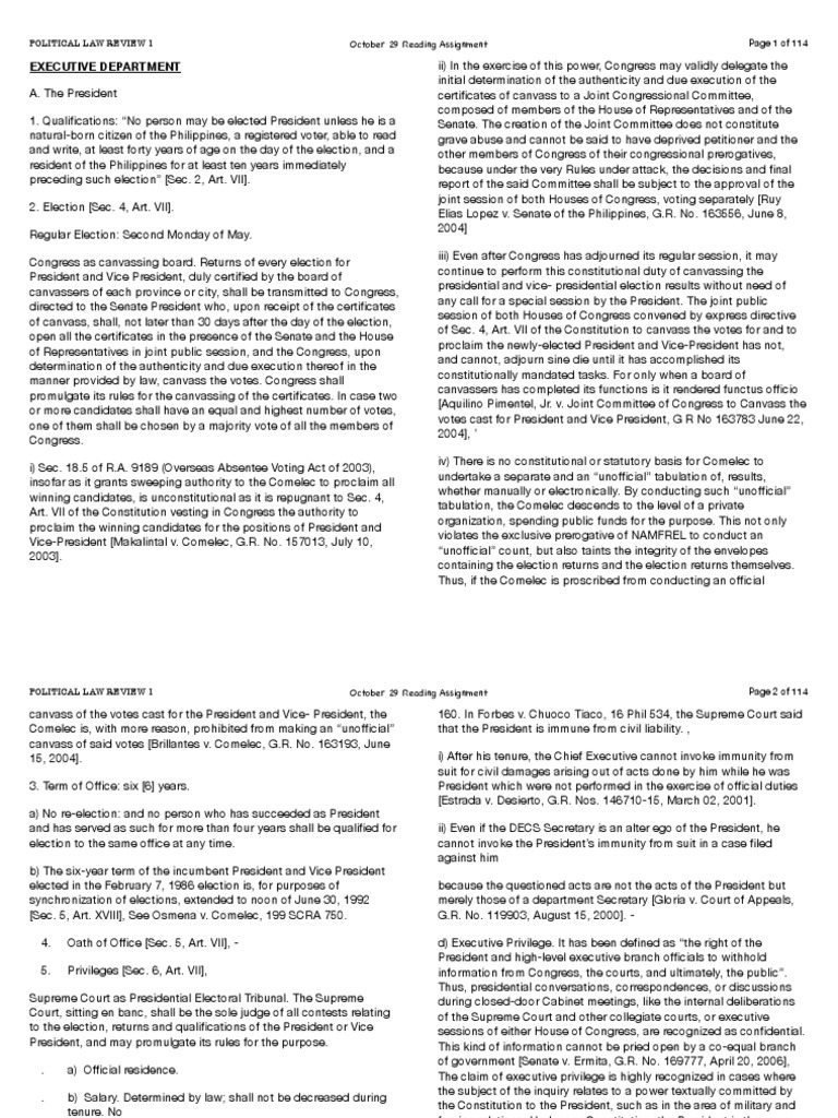 Polirev1 Oct 29 Reading Assignment & Digests W Highlights | PDF ...