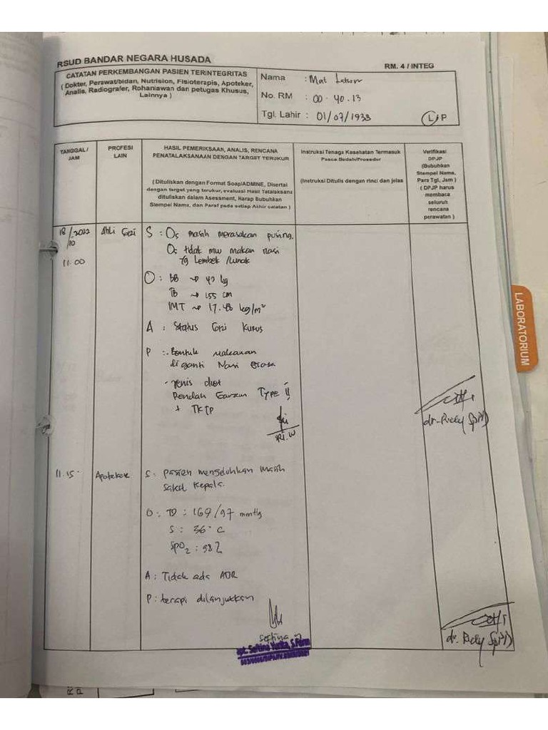 63857a1cb09722022295218. Pemberian Terapi Gizi Diintegrasikan Pada Pasien Risiko Gizi Ada ...