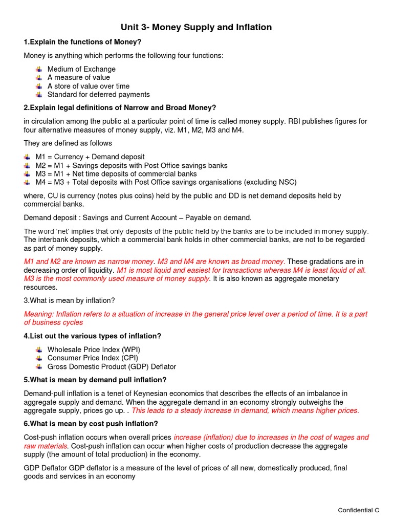 ABM - Unit 3 - 1652952854 | PDF | Money Supply | Money