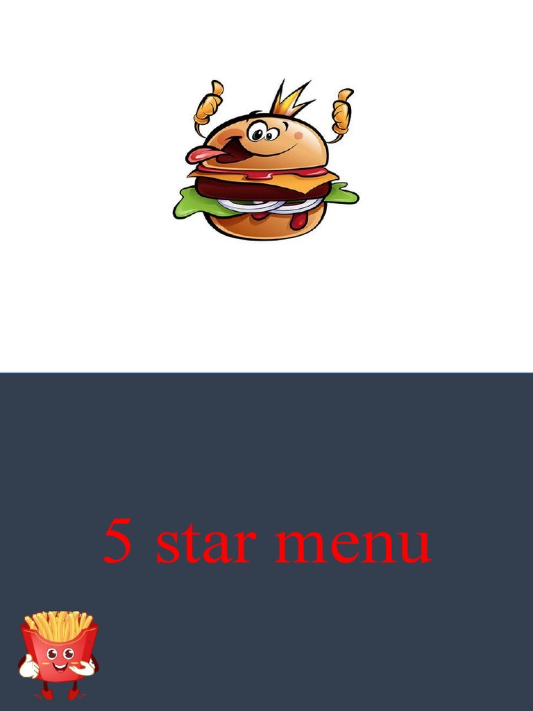 5 Star Menu | PDF