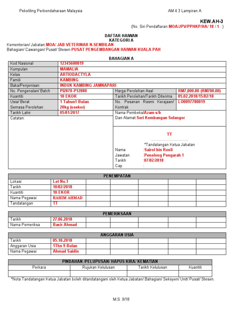 AM 4.3 KEW - Ah-3 Kategori A Baru | PDF