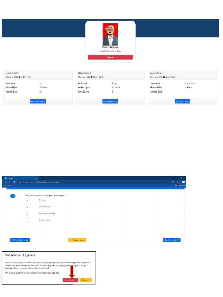 Cara Mengerjakan Ujian Temank3-Edited | PDF