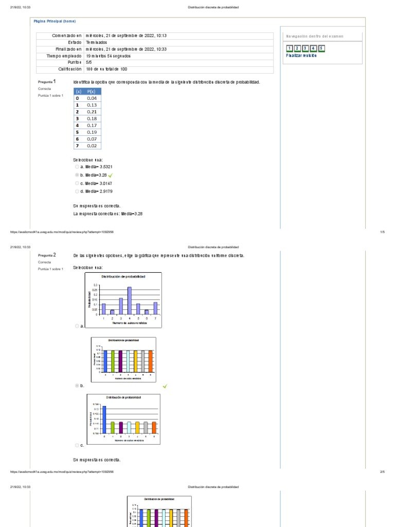 Distribución Discreta de Probabilidad | PDF | Science | Modelos estadísticos