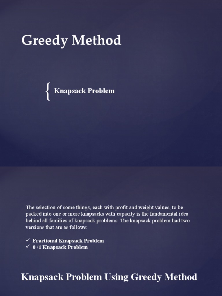 Greedy Method Pdf Dynamic Programming Mathematical Optimization