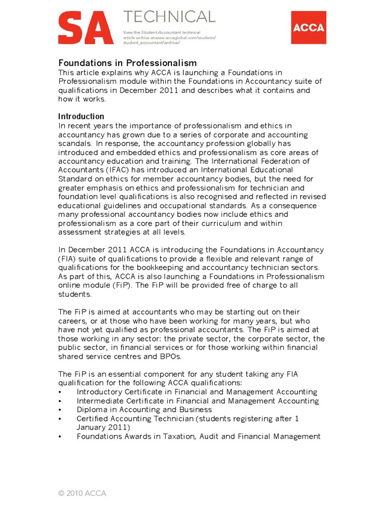 Sa Dec10 Fia Fip | PDF