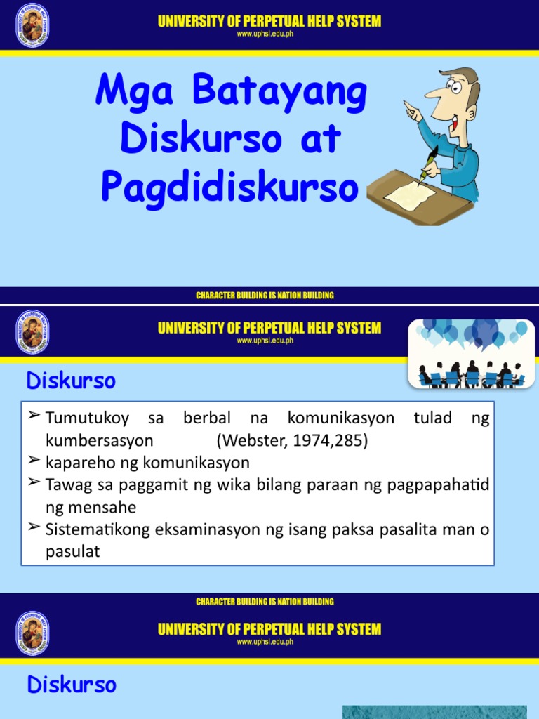 Diskurso at Pagdidiskurso | PDF
