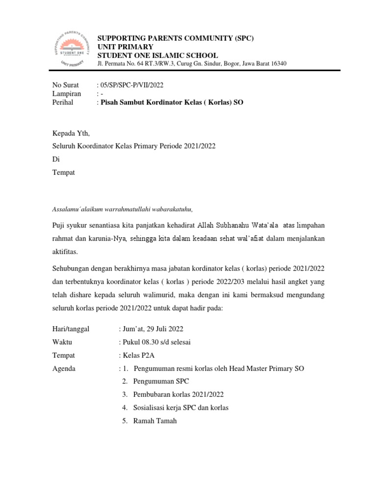 Pisah Sambut Korlas Primary | PDF