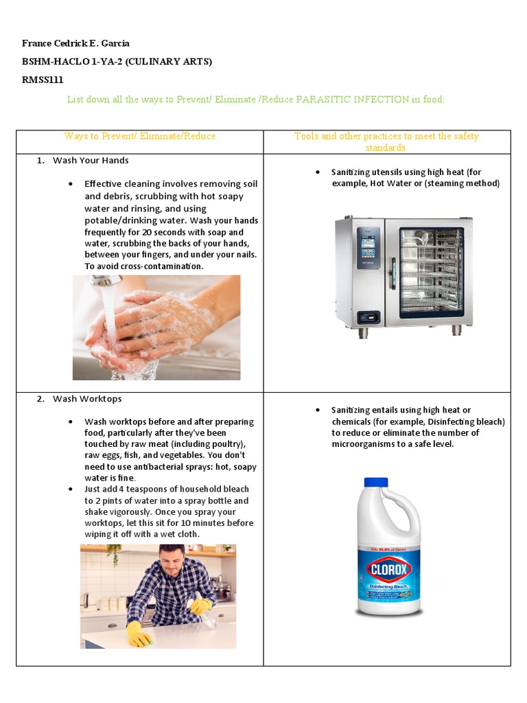 RMSS Task #4 | PDF | Foods | Foodborne Illness