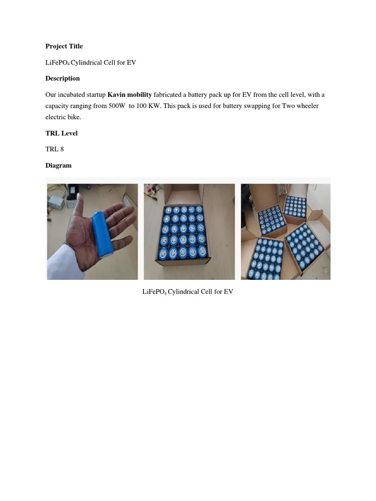 Cylindrical Cell Wall EV | PDF