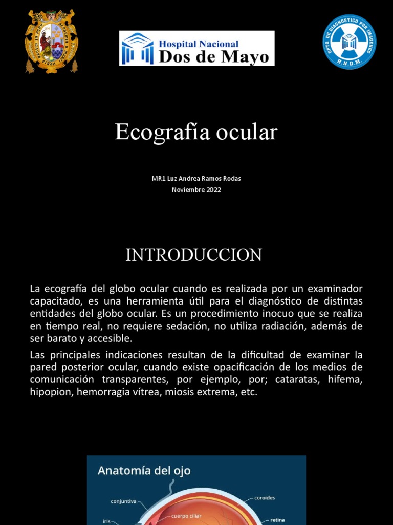 Ecografia Ocular | PDF | Ojo humano | Ultrasonido médico