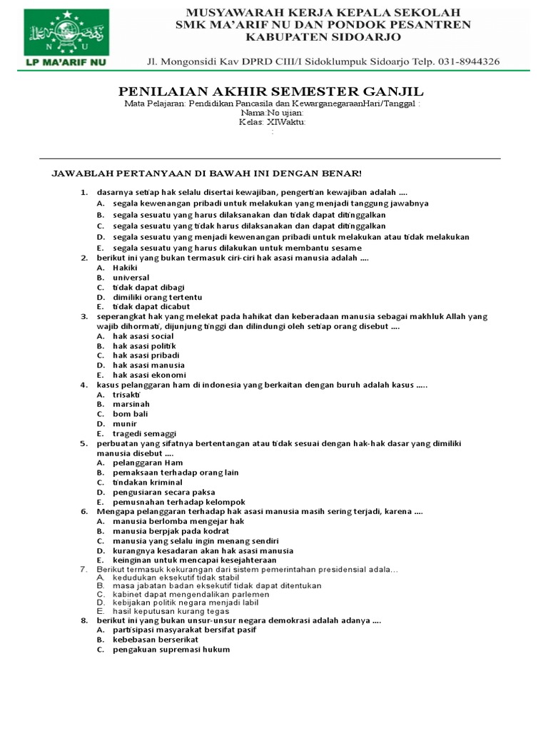 PPKN Xi Fix | PDF | Politik