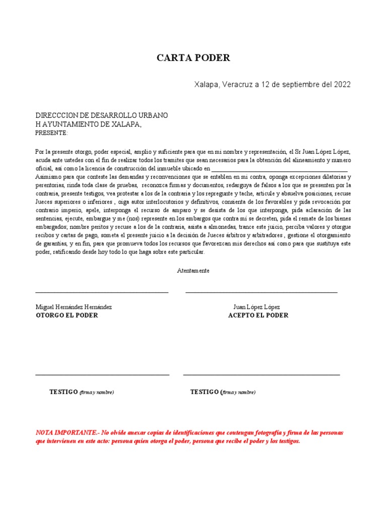 62cb2a8033de6 - Ejemplo de Formato de Carta Poder Dirigida A ...