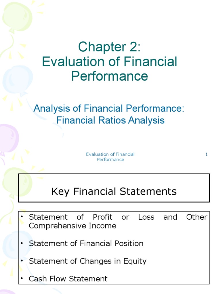 Maf253 Topic 2 Analysis of Financial Performance - Financial Ratio ...