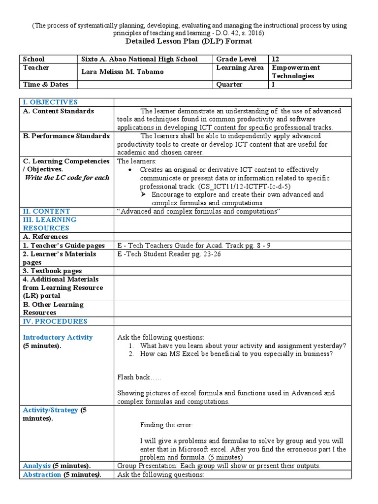 Cs Ict11 12 Ictpt Ic D 5 | PDF | Educational Technology | Learning