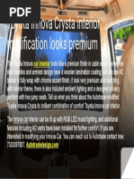 Innova Crysta Dimensions in Feet | PDF