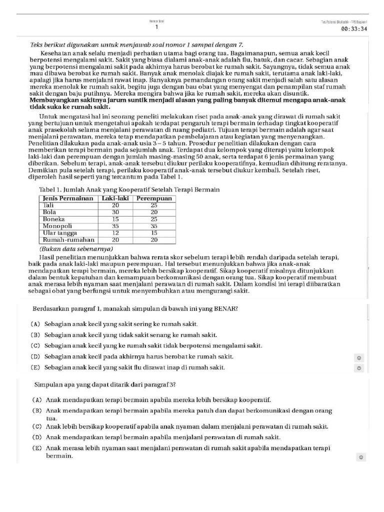 Latihan Soal UTBK | PDF