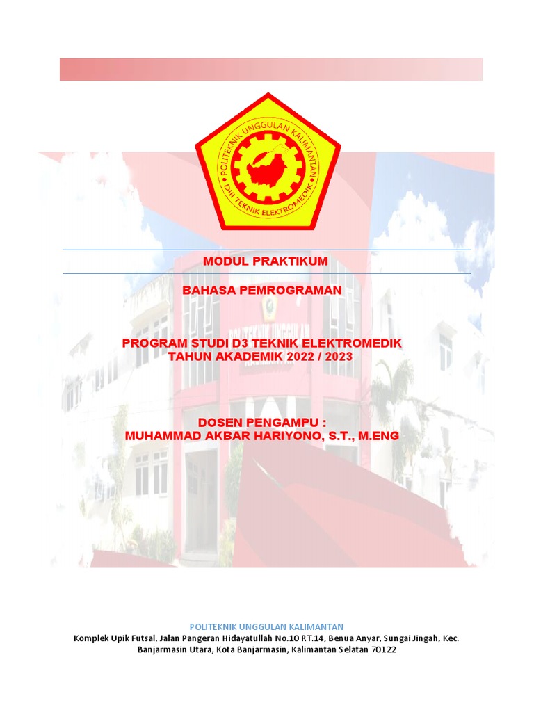 Modul Bahasa Pemrograman 2022 | PDF