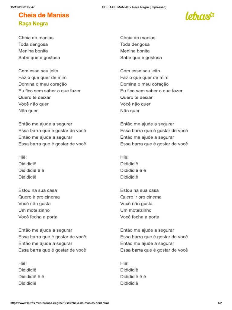 Cheia de Manias | PDF