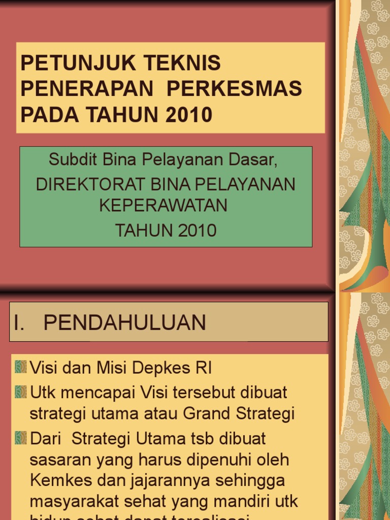 Juknis Penerapan Perkesmas 10 | PDF