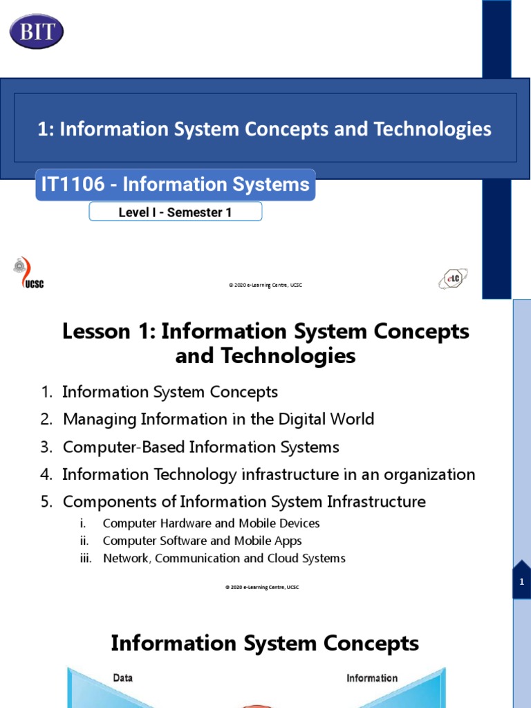 BIT Sem 1 - Chapter1 | PDF | Computing | Educational Technology