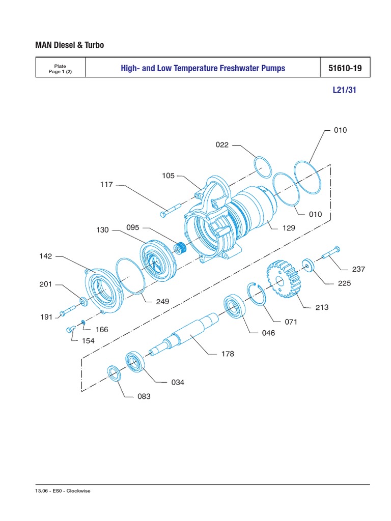 MAN 8L 21-31 - LT & HT Cooling Water Pump Parts | PDF