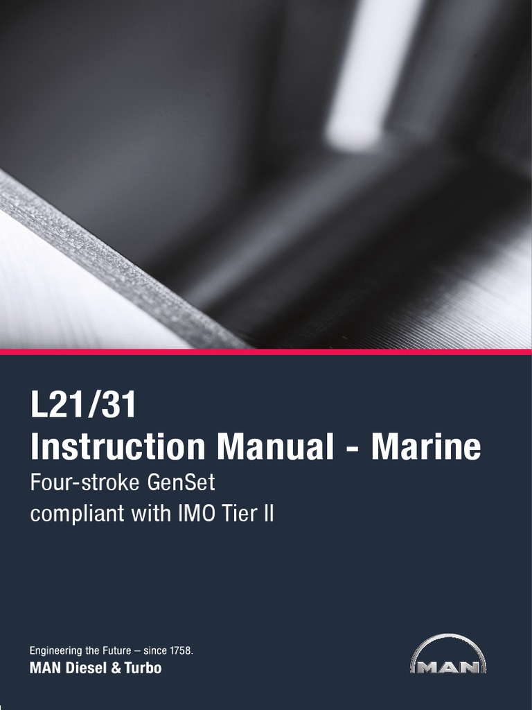 MAN L21 - 31 GenSet TierII-01 From Marek | PDF | Valve | Turbocharger