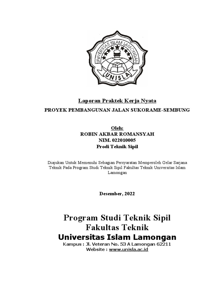 Laporan Praktek Kerja Nyata | PDF Laporan Praktek Kerja Nyata | PDF