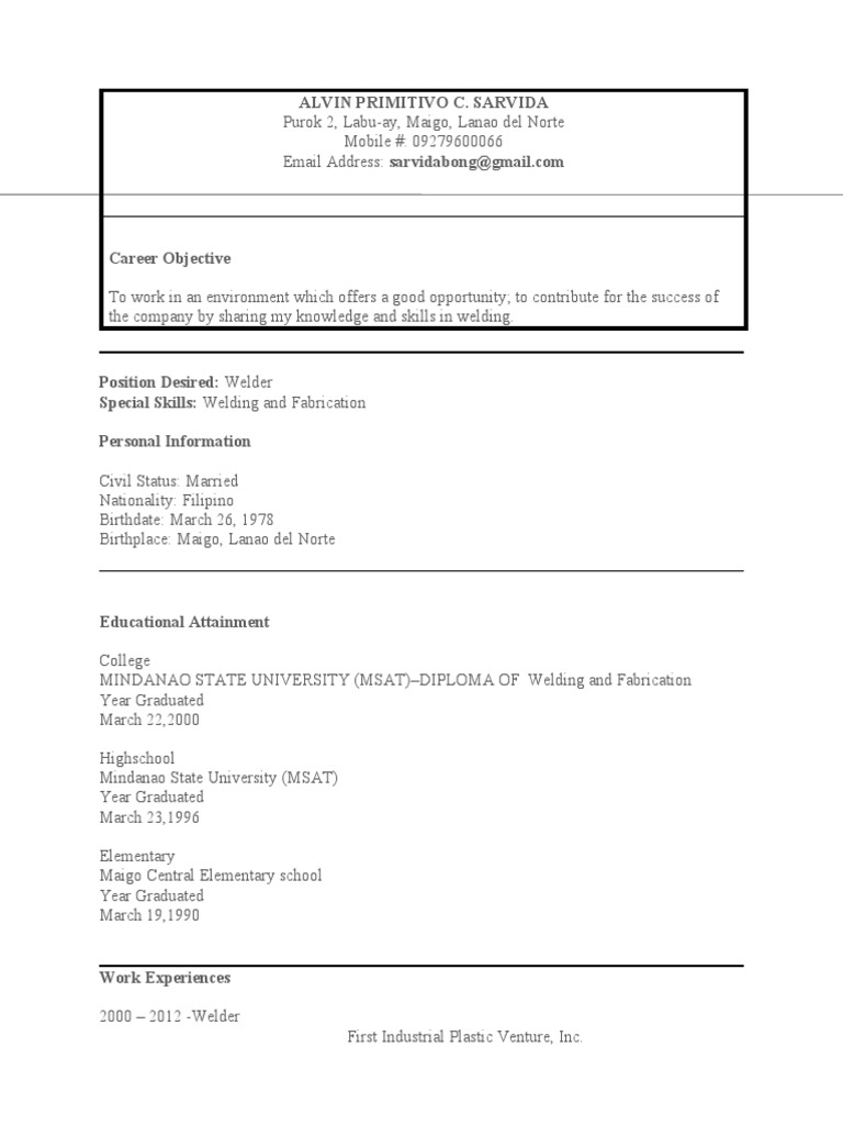 Alvin Resume 3 | PDF