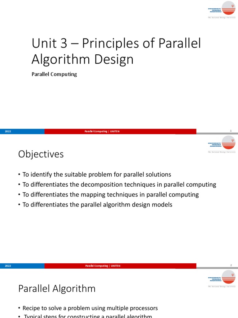 Parallel Computing Unit 3 - Principles of Parallel Computing Design ... Parallel Computing Unit 3 - Principles of Parallel Computing Design ...