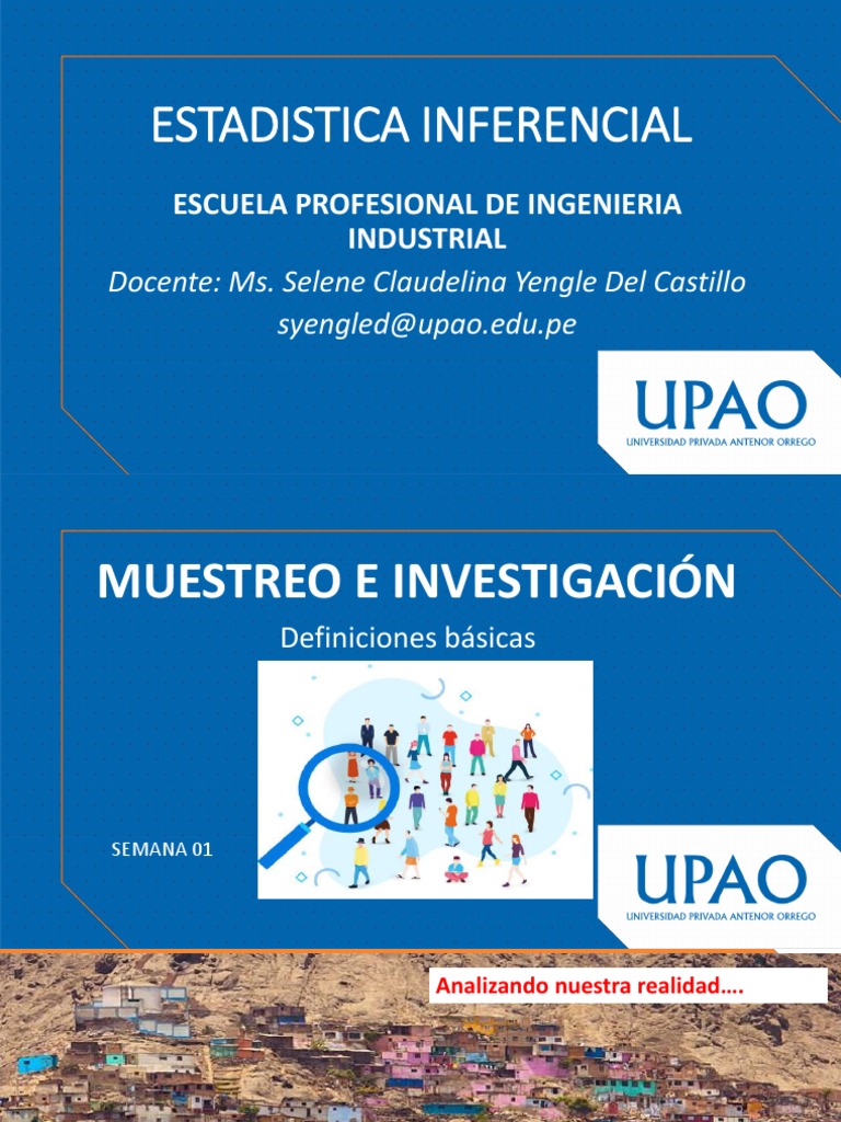 s9 - PPT - Muestreo e Investigación - ESTAD INFERENCIAL | PDF