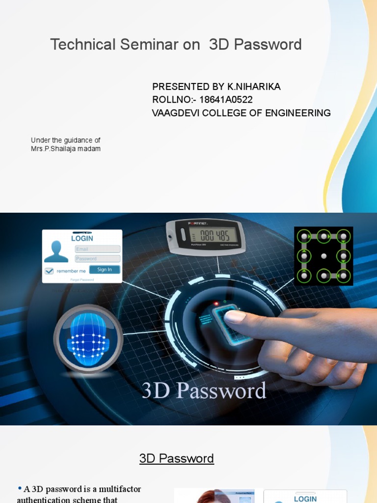 3D Password | PDF | Password | Authentication