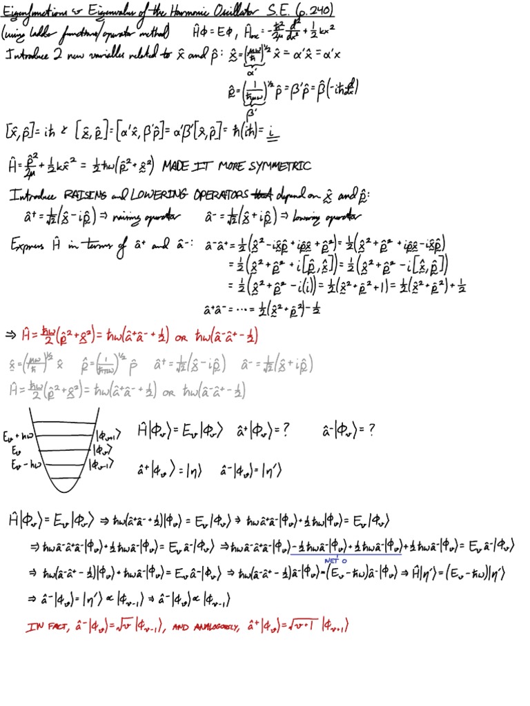 Operator Method, Raising and Lowering Functions | PDF