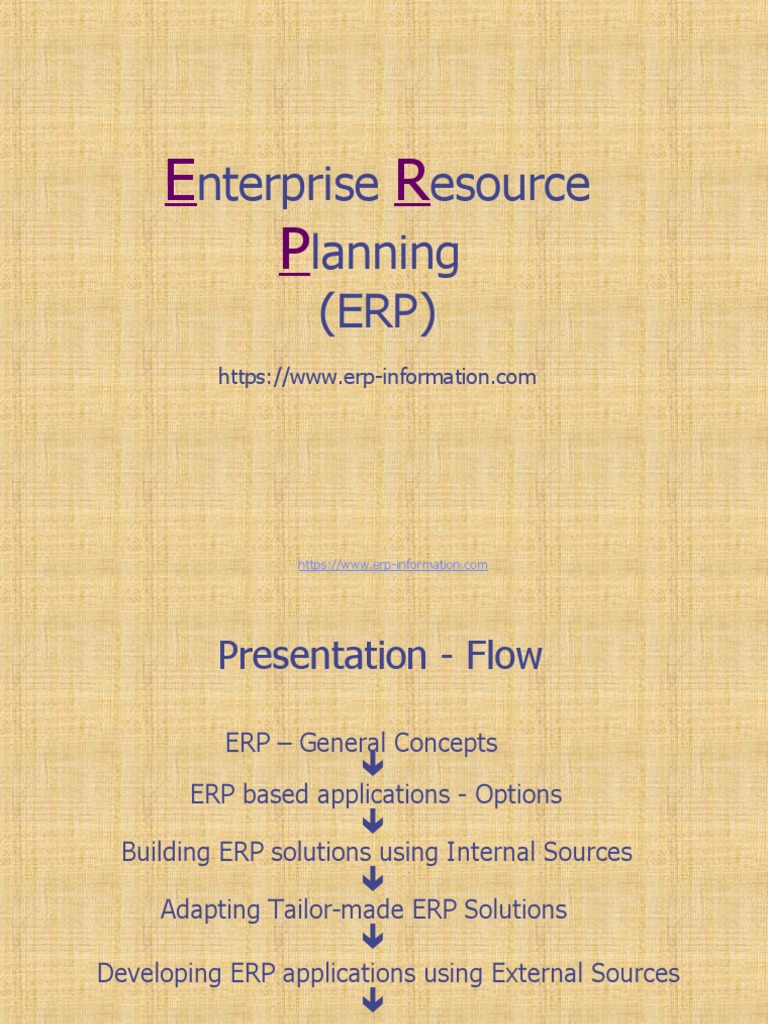 Erp Presentation | PDF | Enterprise Resource Planning | Software Engineering