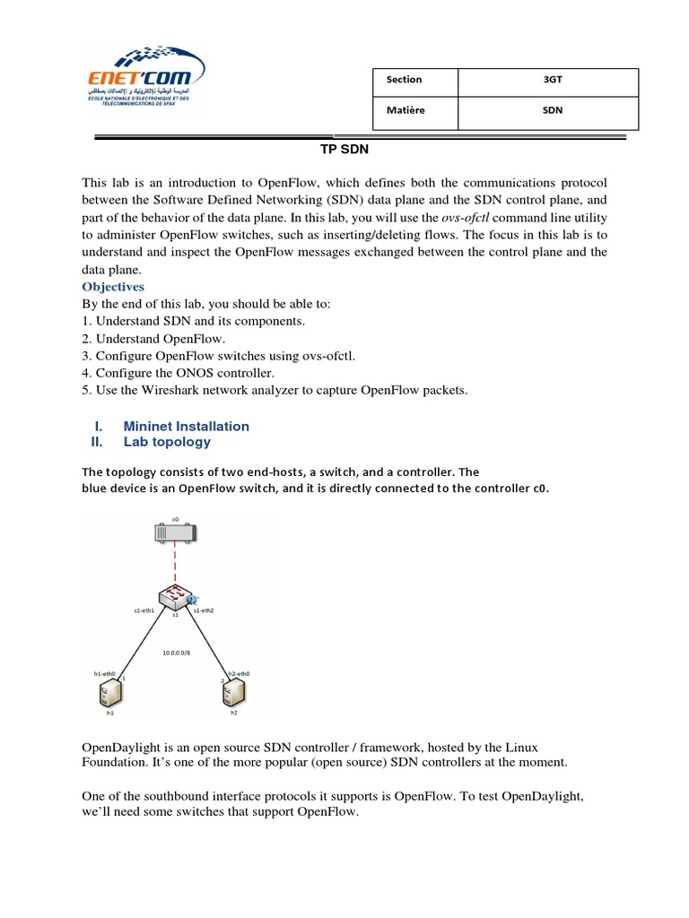 TP SDN-2022 | Download Free PDF | Computer Network | Computer Architecture