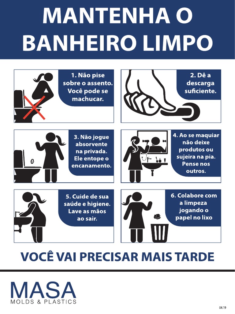 A4 - Mantenha o Banheiro Limpo | PDF