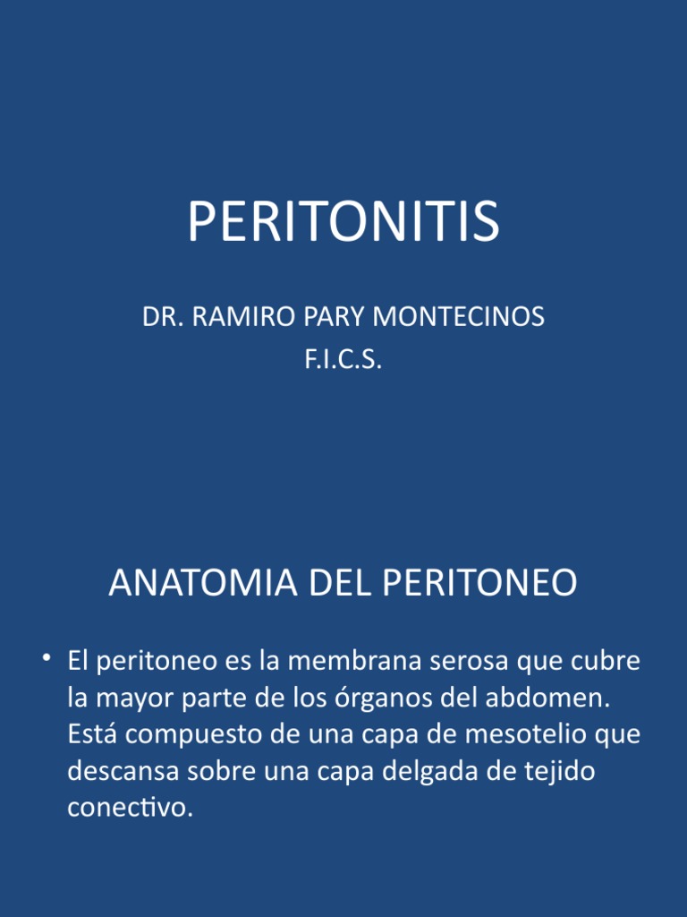 Peritonitis | PDF