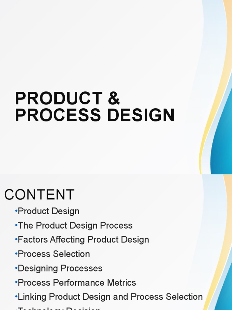 Topic 5 - Product and Process Design | PDF | Business Process | Economies