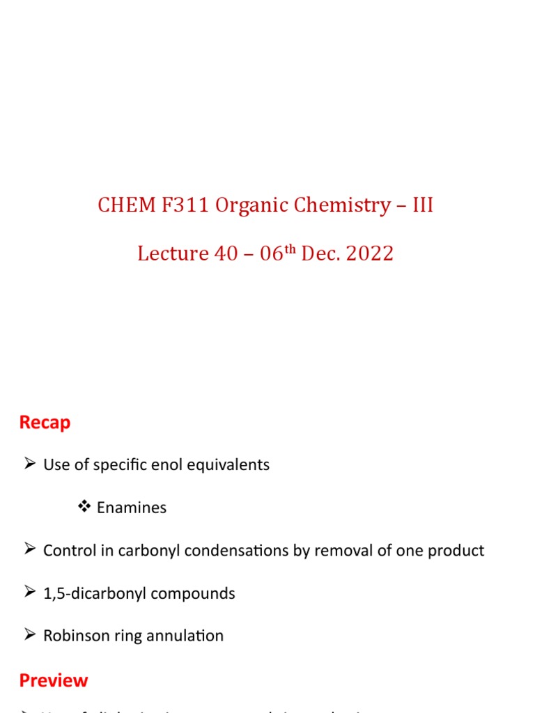 CHEM F311 Lecture 40 Use of Aliphatic Nitro Compounds 1,2-Difunctionalised Compounds | Download ...