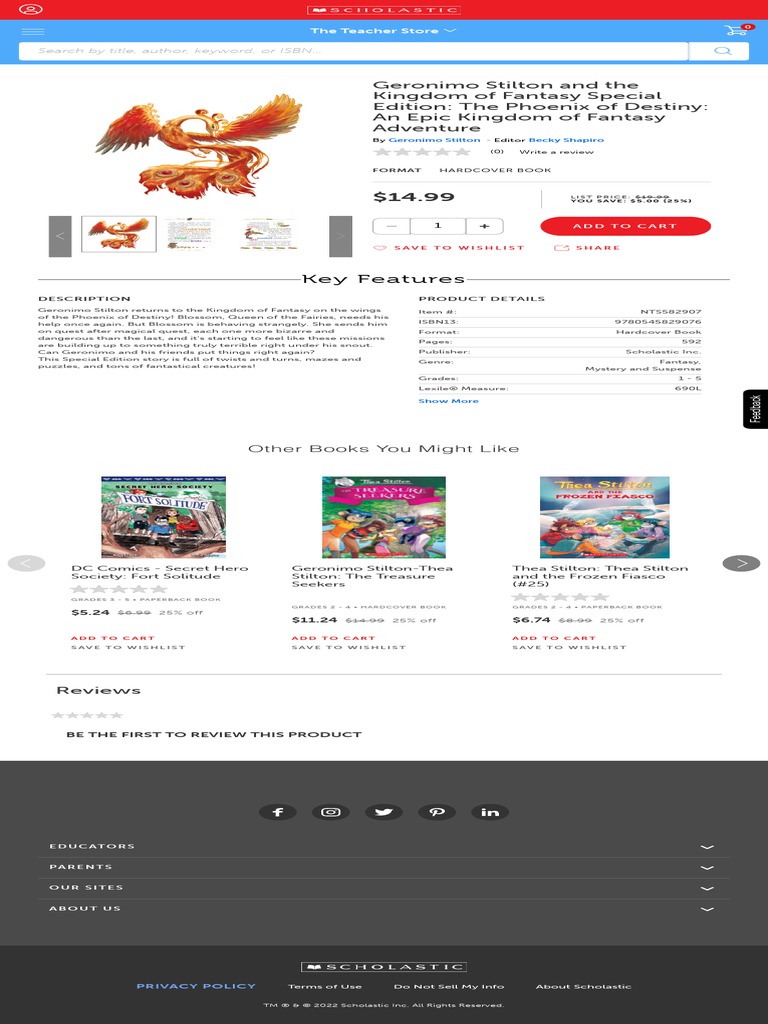 Geronimo Stilton and The Kingdom of Fantasy Special Edition The Phoenix ...